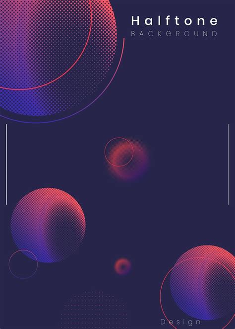 Free Vector Futuristic Halftone Design