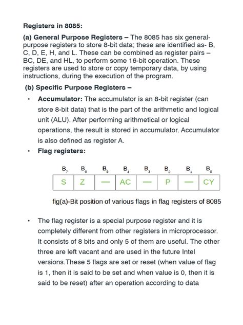 Register 8085 Pdf Digital Electronics Central Processing Unit