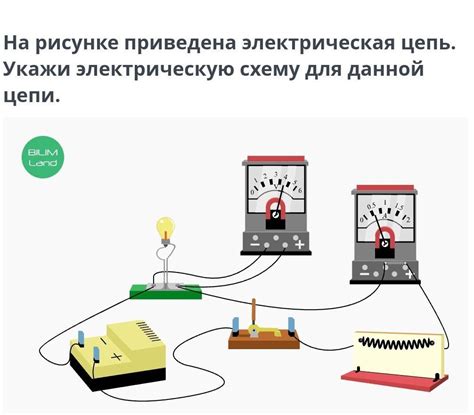 на рисунке приведена электрическая цепь укажи электрическую схему для данной цепи Школьные
