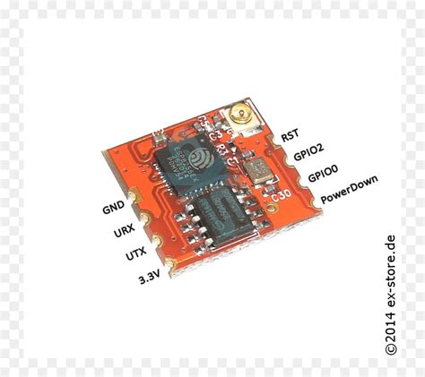Mikrokontroler Esp8266 Elektronik Gambar Png