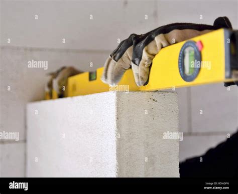 Measuring With Water Level Stock Photo Alamy