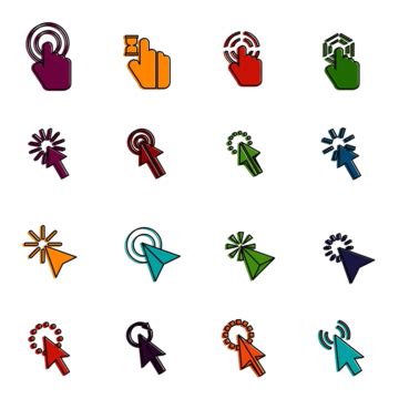 Mouse Pointer Hd Transparent Cute Cartoon Hand Mouse Pointer Icon Hand Icons Cute Icons