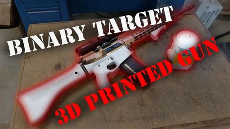 Shooting Binary Targets With A 3d Printed 308 Rifle A Fun Video
