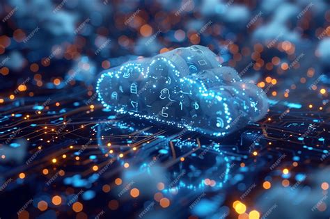 Cloud Storage On The Digital Technology Using Ai Cloud Security And Data Upload Premium Ai