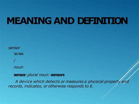 UNIT V Types Of Sensors Pptx IN SENSOR AND INSTRUMENTATION PPTX
