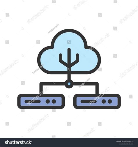 Software Defined Networking Icon Vector Image Stock Vector Royalty Free 2256090763 Shutterstock