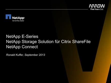Netapp E Series Netapp Storage Solution Für Arrow Ecs Gmbh
