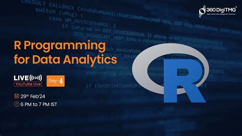 R Programming For Data Analytics 29th February 2024 360digitmg
