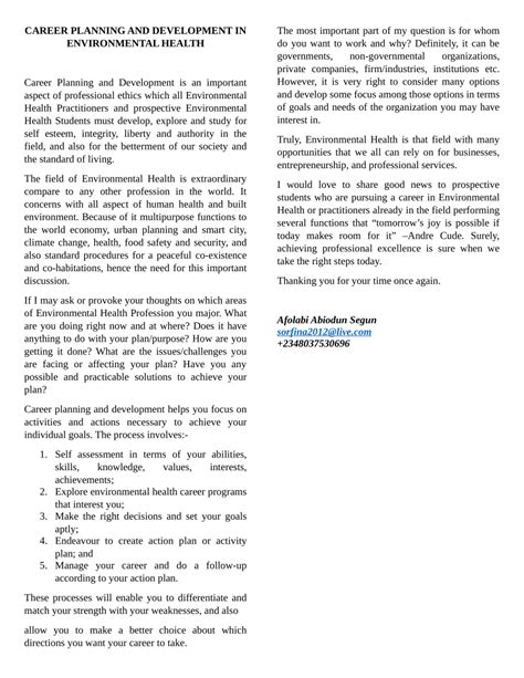 Pdf Career Planning And Development