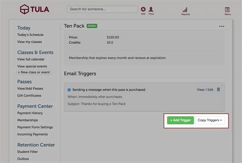 email triggers