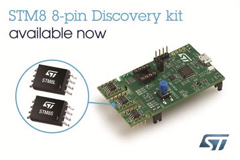 One Board Discovery Kit Contains Three 8 Pin Stm8 Microcontrollers For