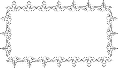 Rectangle Holly Berry Frame With Copy Space For Text Or Design 15388404