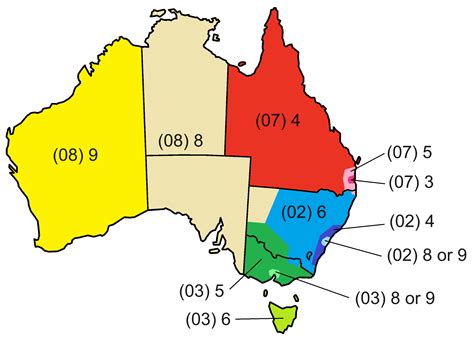 Australian Area Code First Digit Phone Number Map Rgeoguessr