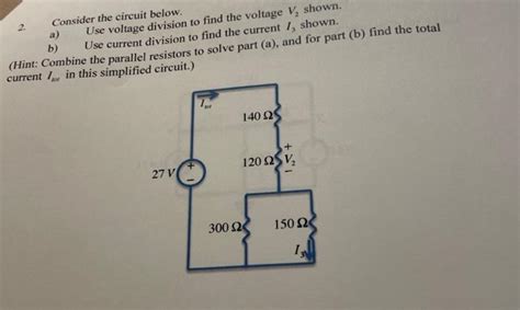 solved 2 consider the circuit below a use voltage