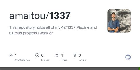 Github Amaitou This Repository Holds All Of My Piscine And Cursus Projects I Work On