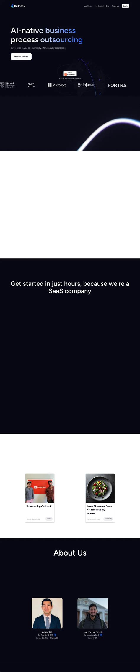 callback ai native bpo for business growth