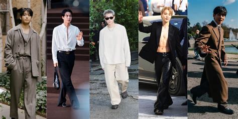 Bts Members At Fashion Week 2025 Jungkook Jimin V Jin And Rm Stun In