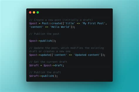 Laravel Versions Manage Drafts And Versions For Eloquent Models Made