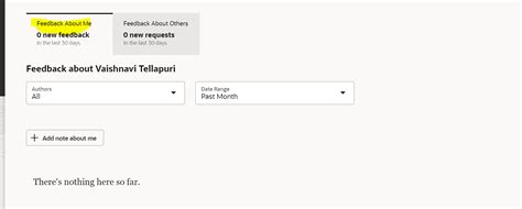 How To Hide Feedback About Me Section In Me Career And Performance Feedback Tile In