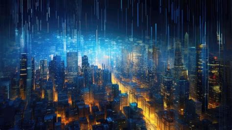 Unlocking The Power Of Big Data Captivating Image Of Futuristic Big