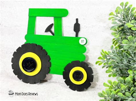 Dollar Store Craft Stick Tractor Mom Does Reviews