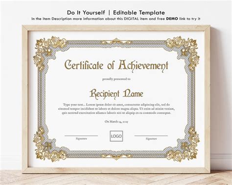 Commendation Certificate Template