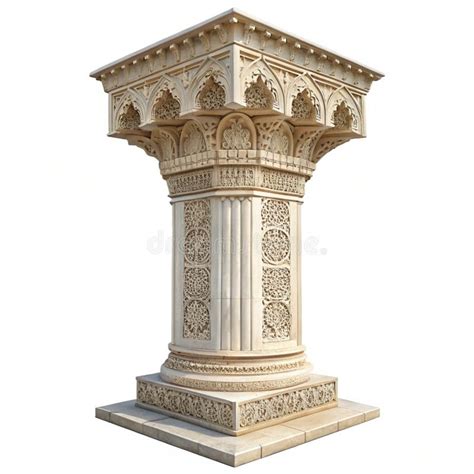 Pillar Architecture Illustration Isolated On White Stock Illustration Illustration Of White