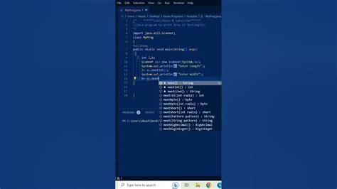 Print Area Of Rectangle Java Javaprogramming Shortvideo Shorts Viral Viralvideo