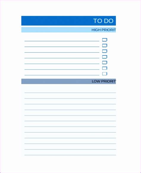 Excel Priority List Template Excel Templates Excel Templates