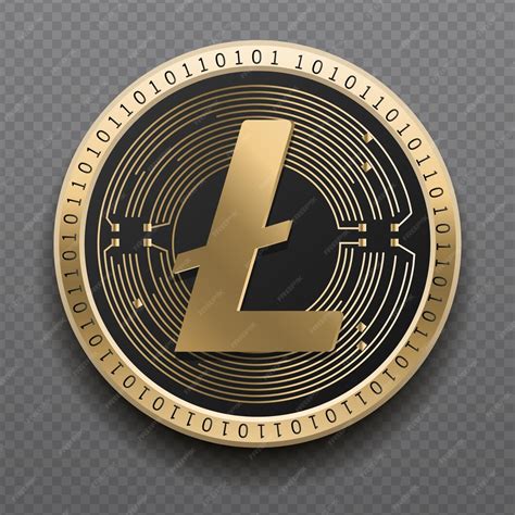 Premium Vector Litecoin Ltc Cryptocurrency Golden Coin Isolated In
