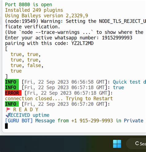 error connection closed while requestpairingcode bug [bug] · issue