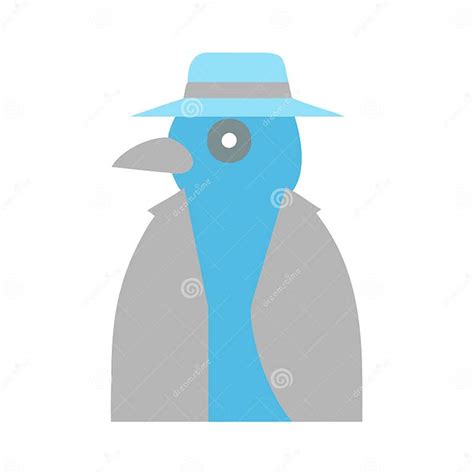 Mysterious Spy Silhouette Vector With Fedora And Trench Coat Stock