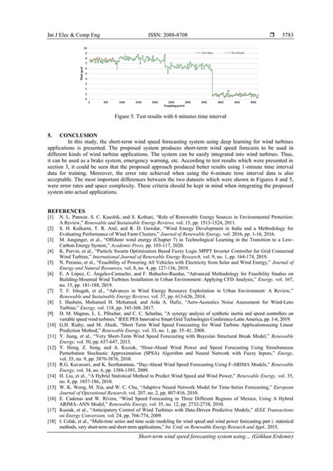 Short Term Wind Speed Forecasting System Using Deep Learning For Wind Turbine Applications Pdf