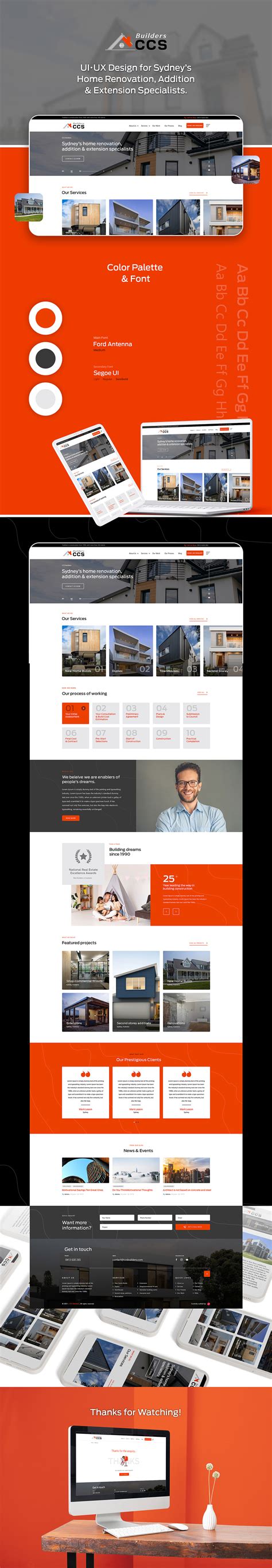 CCS Builders UI Design Behance