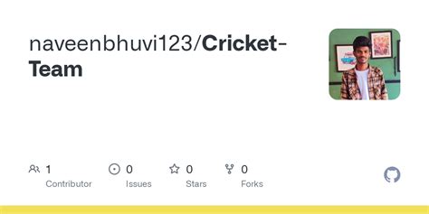 Github Naveenbhuvi123cricket Team