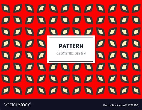 Seamless Pattern In Ethnic Style With Geometric Vector Image
