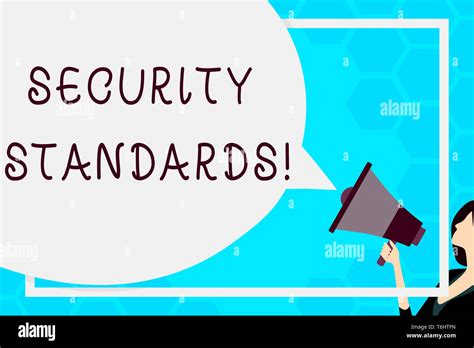 Text Sign Showing Security Standards Business Photo Text The Scope Of