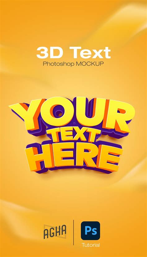 photoshop 3d text tutorial