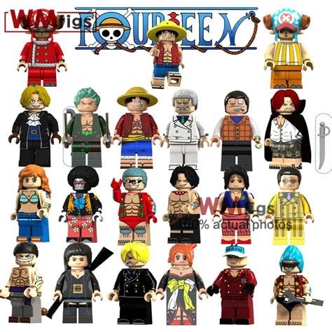 Single One Piece Figures Legoings Luffy Fanky Sanji Edward Chopper Robin Sabo Nami Bricks