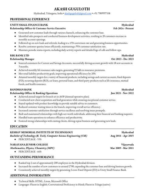 Akash Final Resume Pdf Banks Insurance