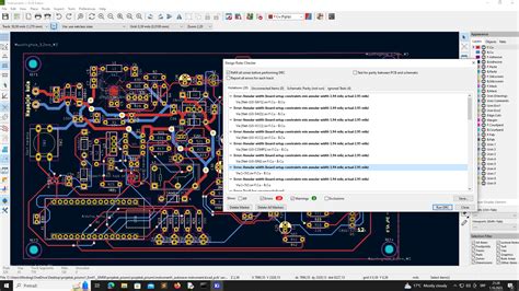 Pcb KiCAD DRC Erorrs Electrical Engineering Stack Exchange