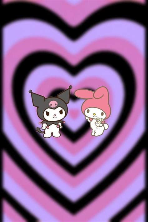 Kuromi Hello Kitty Iphone Wallpaper Hello Kitty Wallpaper Pink Wallpaper Hello Kitty