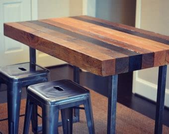 Items Similar To Rustic Bar Height Table On Etsy
