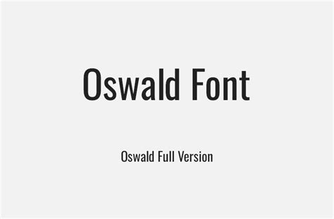 Oswald Font Free Download Y2k Fonts