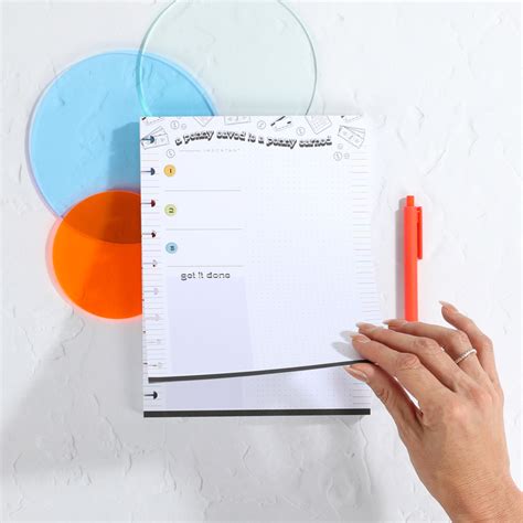 bright budget classic block notepad 100 sheets happy planner