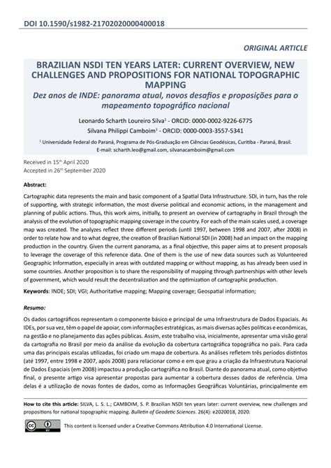 Pdf Brazilian Nsdi Ten Years Later Current Overview New Challenges