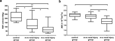 Comparison Of Rbf And Adc Values Among The Control Group Minimalmild