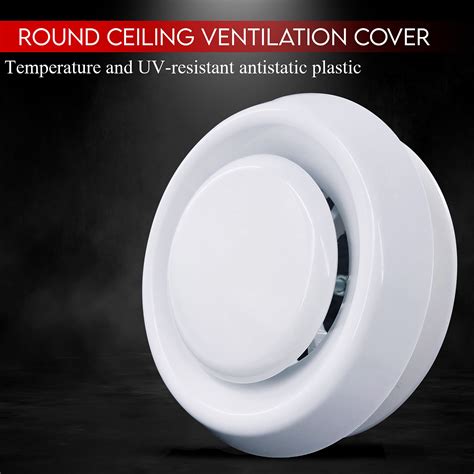 Buy Mm Inch Air Vent Cover With Adjustable Valve White Round Ceiling Vent Diffuser