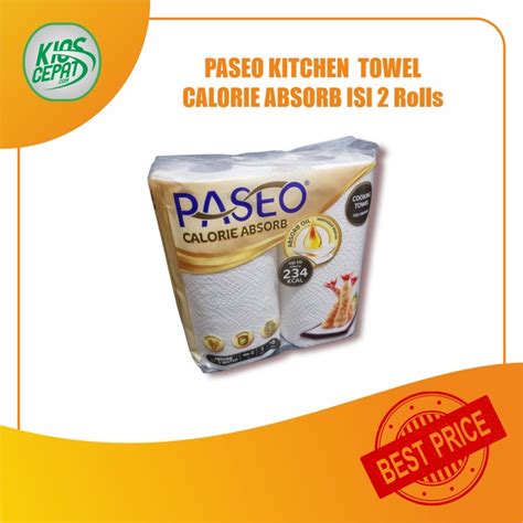 Jual Tissue Paseo Kitchen Towel Calorie Absorb Isi 2 Roll Twin Pack