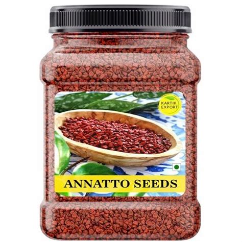 Dried Kartik Export Raw Annatto Seeds Whole Bixa Orellana Seed Pack
